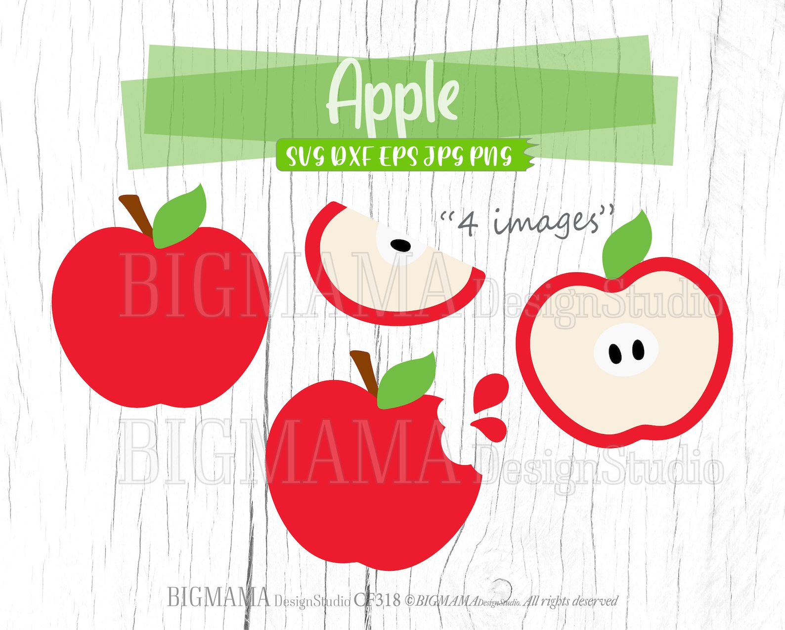 Apple Svg,fruits Dxf,summer,fruit Svg,apple Slice,cut File,layered ...