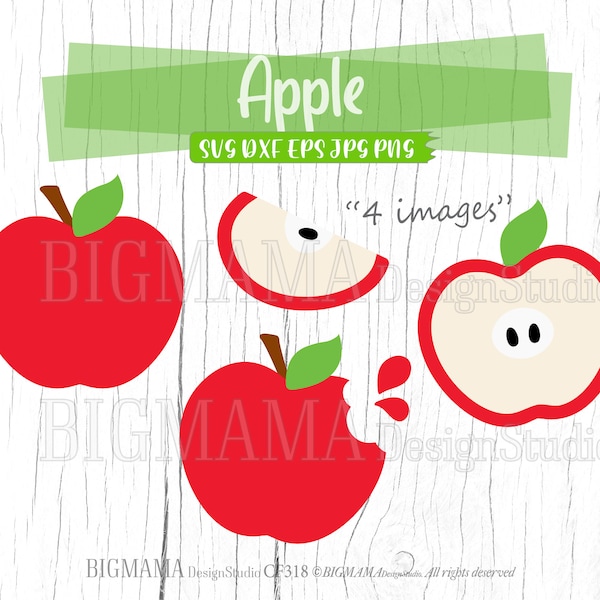 Apple Svg - Etsy