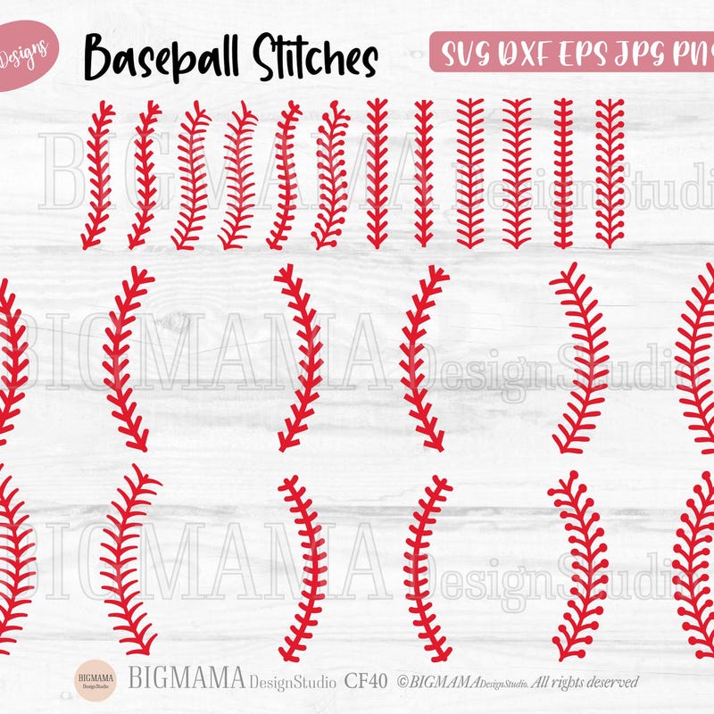 Baseball Thread .svg - Etsy