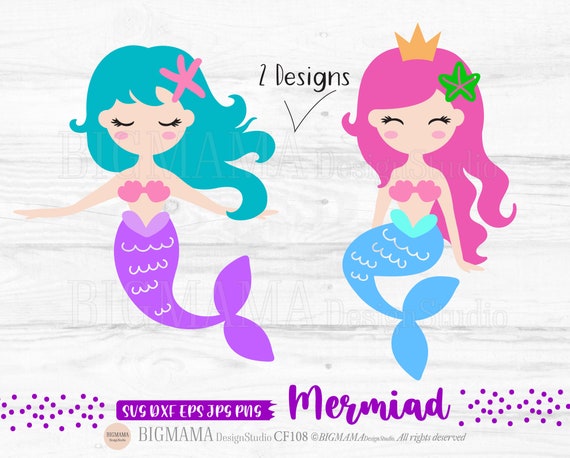 Mermaid Svgmermaid Princessseasummergirldxfcut - Etsy