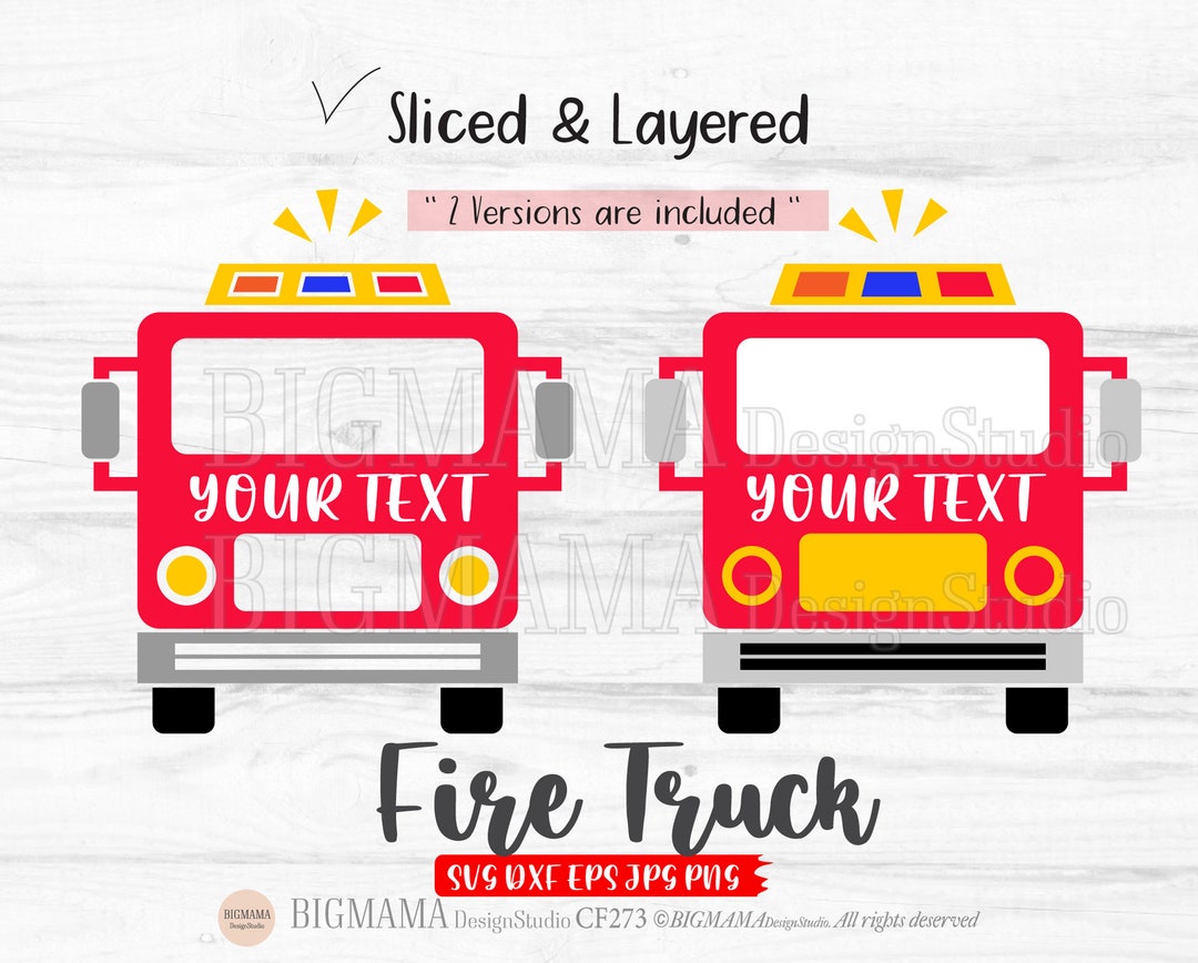 Fire Truck Svg,fire Engine,sliced,layered,emergency,birthday,car,boy ...