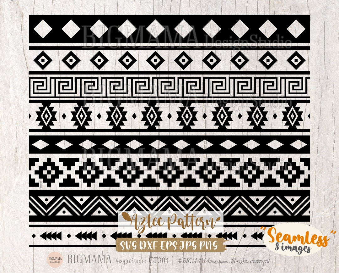 Aztec Pattern Svg,border Svg,seamless,tribal Native American,southwest ...