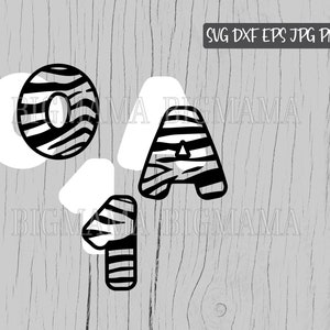 Zebra Alphabet Svg,safari,numbers,letters,bundle,animal Print,pattern ...