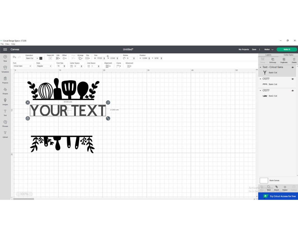 Kitchen Split Svg,frame,kitchen Sign,baking,monogram,cooking,name,chef ...