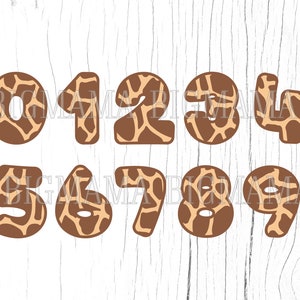 Giraffe Alphabet Svg,safari,numbers,letters,bundle,animal Print,wild ...