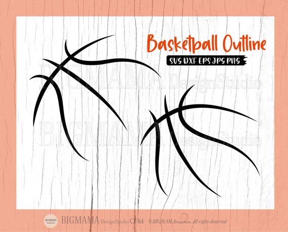 Basketball Line Svgbasketball | Etsy