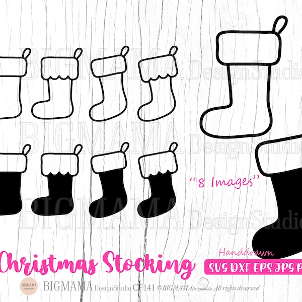 Stocking Svg - Etsy