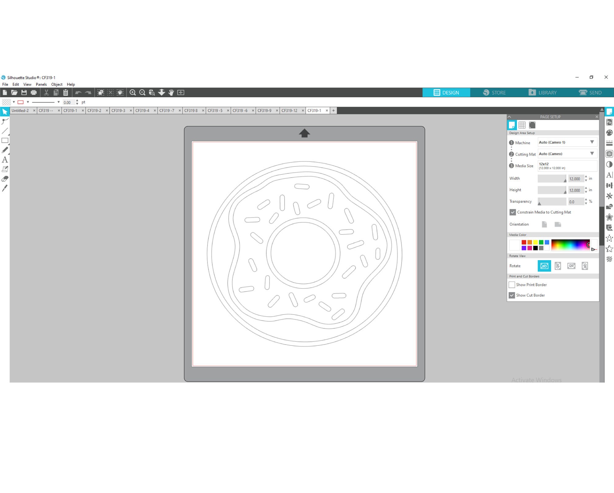 Donut Outline Svg,bundle,digital Stamp,doodle,cut File,doodle,dessert ...