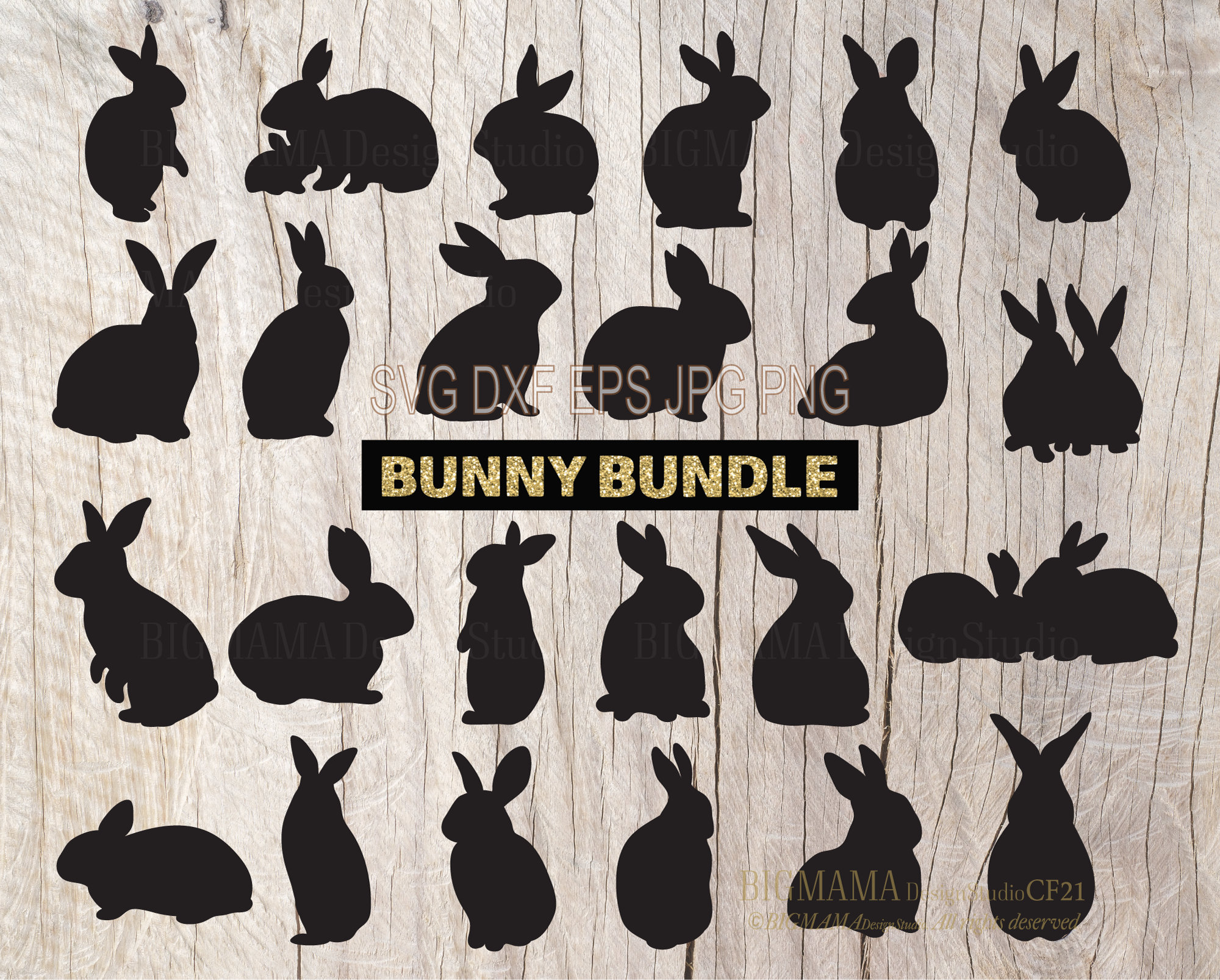 Hase SVG,Kaninchen DXF,Osterhase svg,Kaninchen Form,Cricut,Silhouette ...