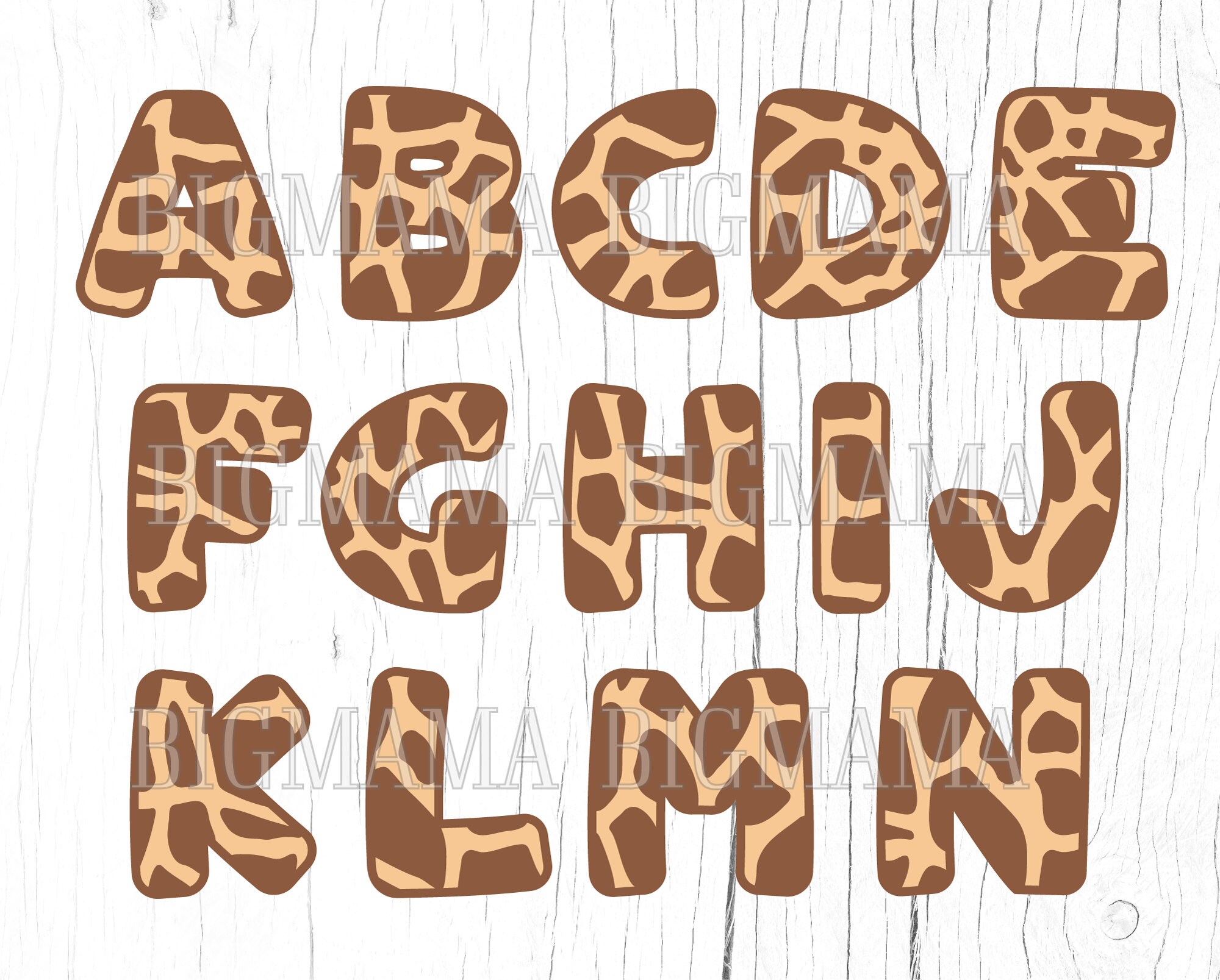 Giraffe Alphabet Svg,safari,numbers,letters,bundle,animal Print,wild ...