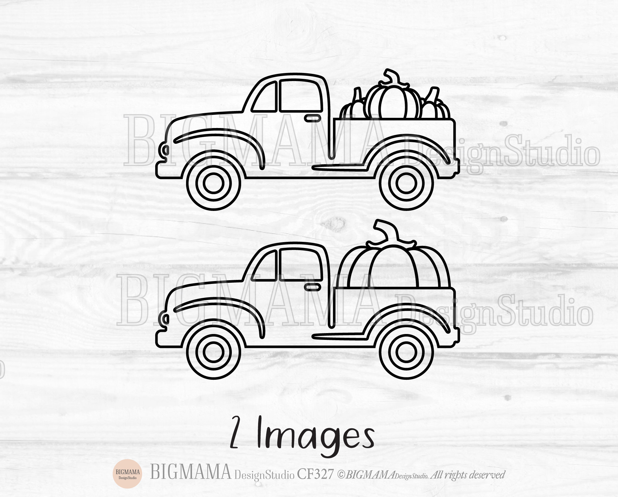 Pumpkin Truck SVG Filefall Truckdxffallout Linetruckcut - Etsy