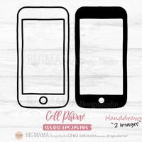 Smart Phone SVG Digital Download - Cell Phone SVG Instant Download ...