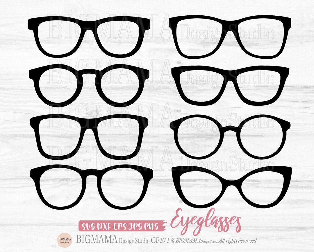 Eyeglasses Svg,summer,fashion,eyewear,bundle,png,dxf,cut File,cricut ...