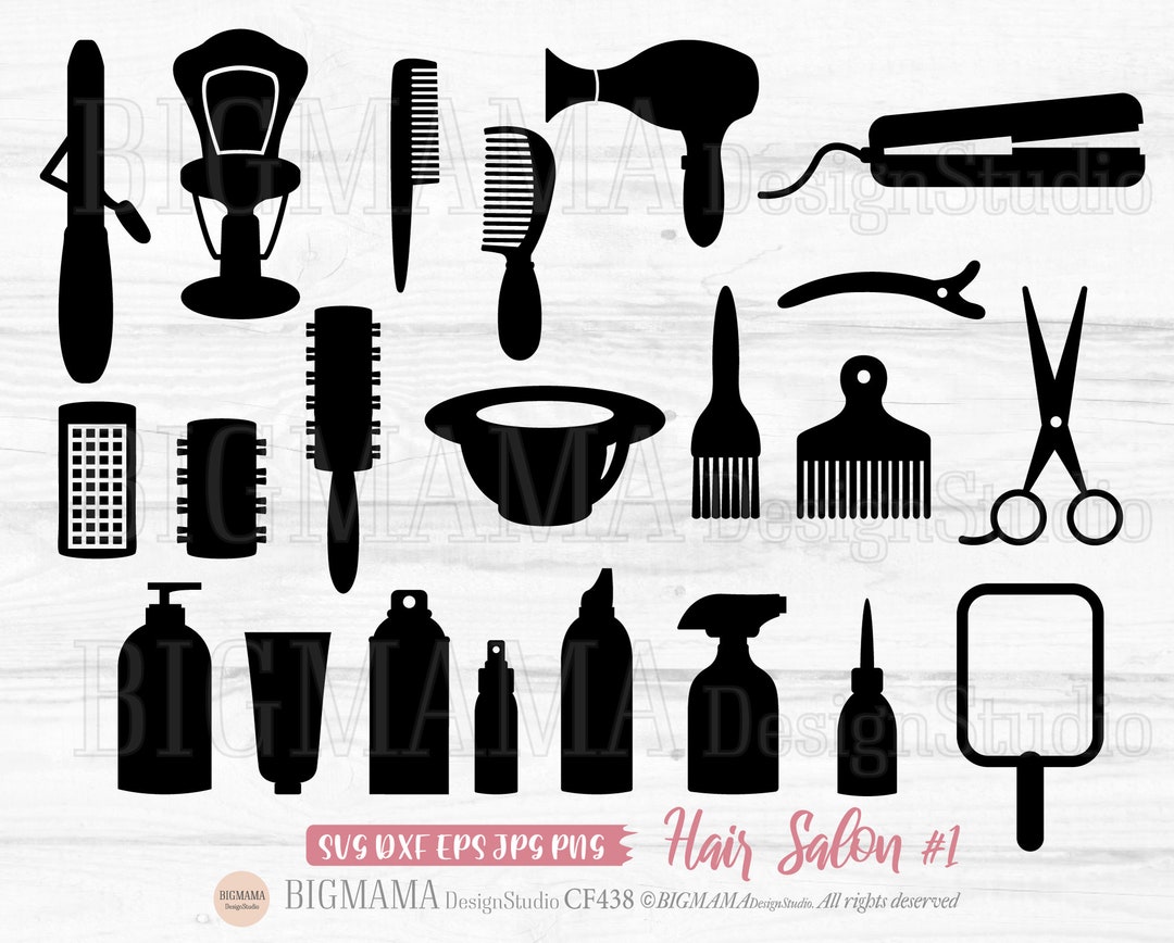 Hair Salon SVG Bundle,beauty,hairstylist,hairdresser,barber,dxf,cut ...