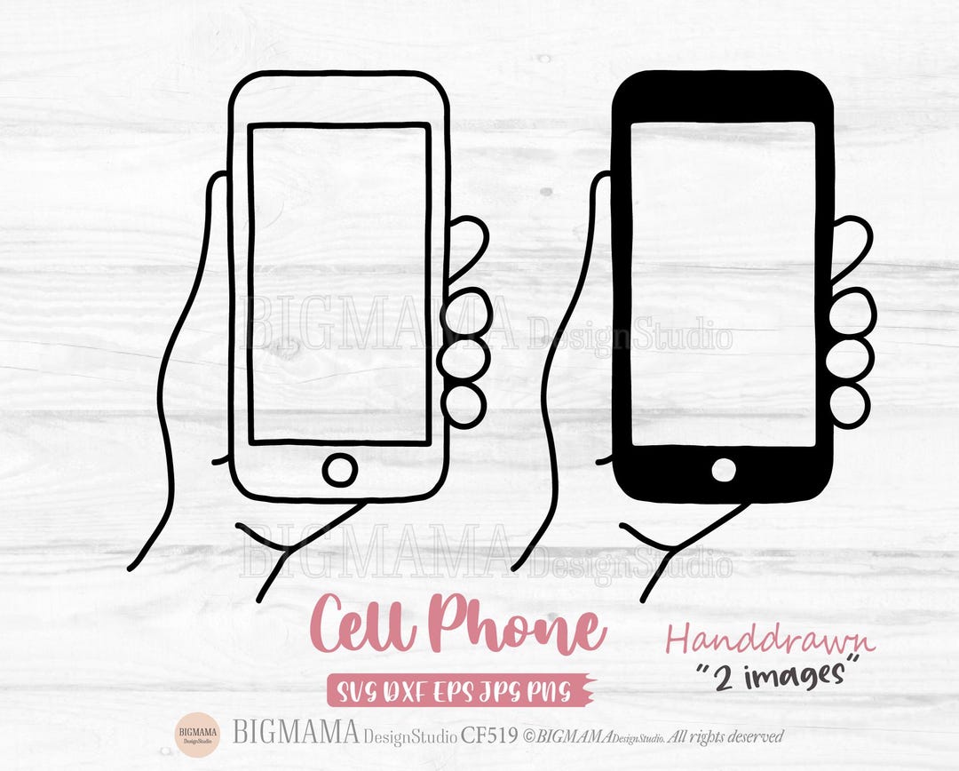 Cell Phone Svg,smart Phone,mobile Deivce,cell Phone Template,smart ...