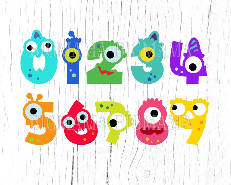 Monster Alphabet Svg,numbers,letters,birthday Boy,bundle,name,layered ...