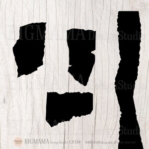 Torn Paper Svg,torn Paper Template,cut File,cutting File,png,scrap,torn ...