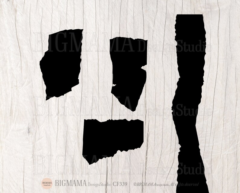 Torn Paper Svg,torn Paper Template,cut File,cutting File,png,scrap,torn ...