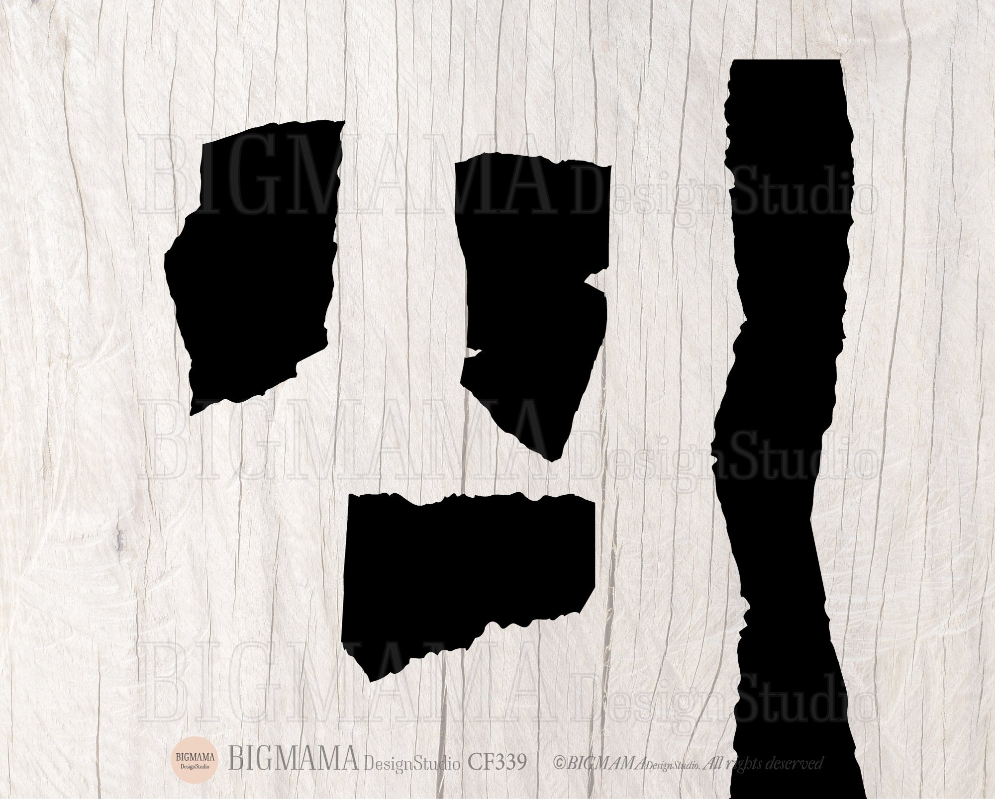 Torn Paper Svgtorn Paper Templatecut Filecutting - Etsy Australia