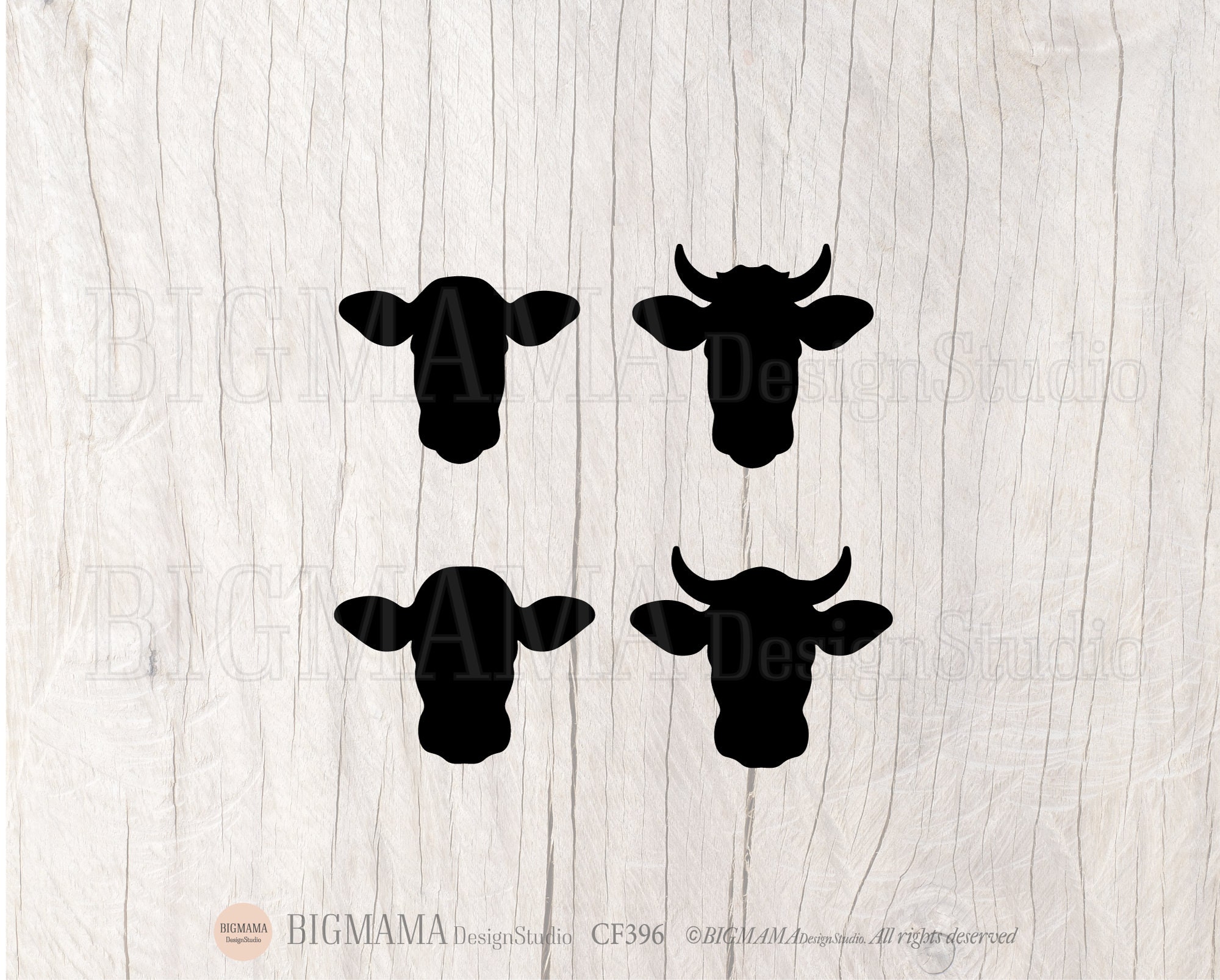 Cow Head Svg,dxf,bull Head,cow Horn,cut File,cow Face,cow Shape,cattle ...