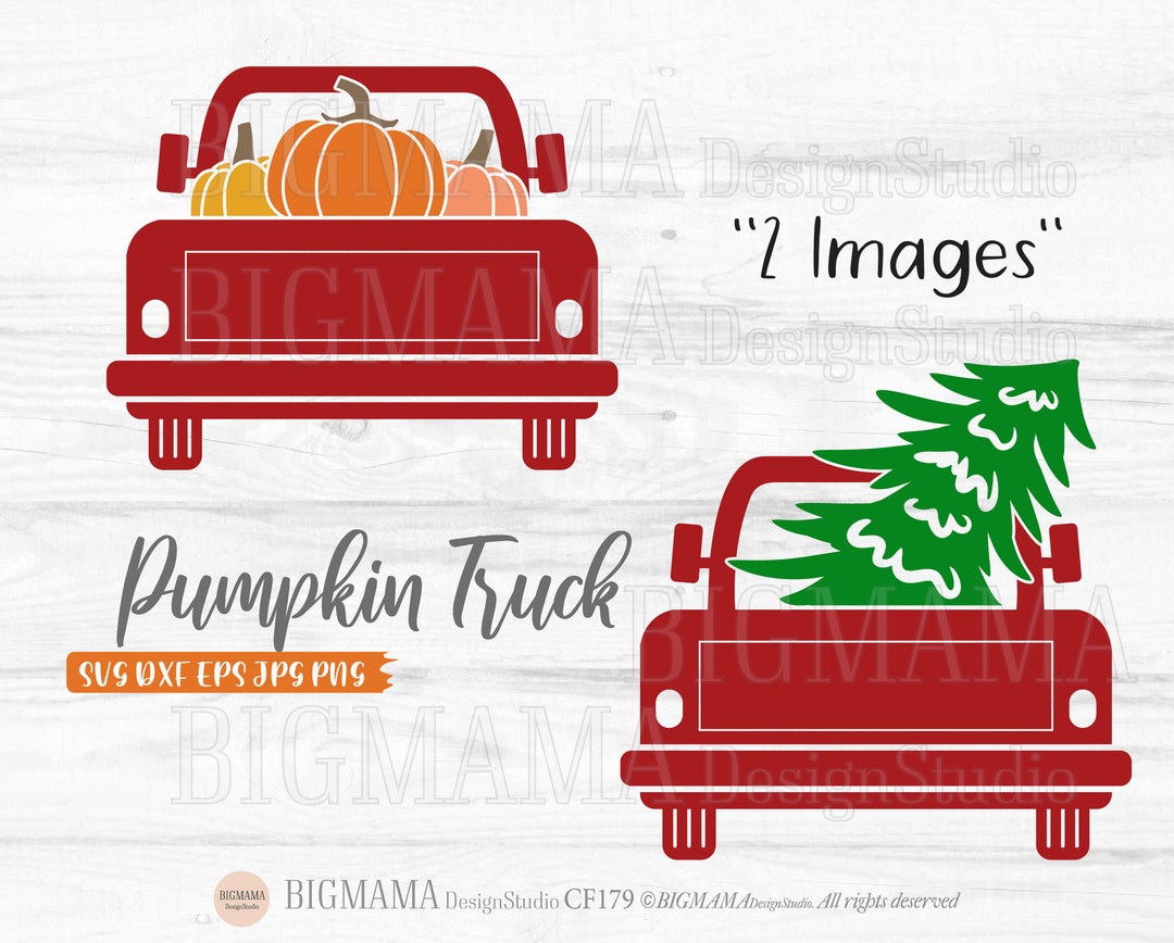 Fall Truck Svg,pumpkin,autumn,dxf,christmas,cut File,autumn,png,pine ...