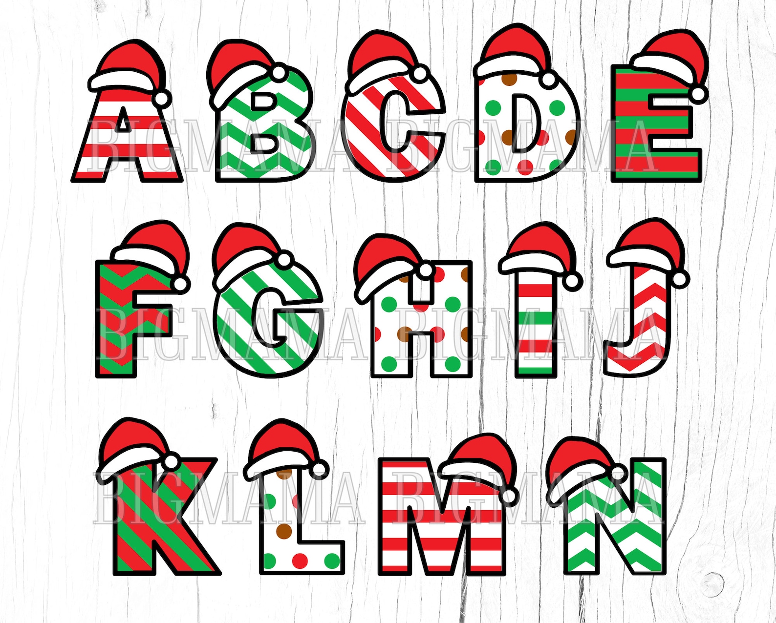 Christmas Alphabet - Etsy