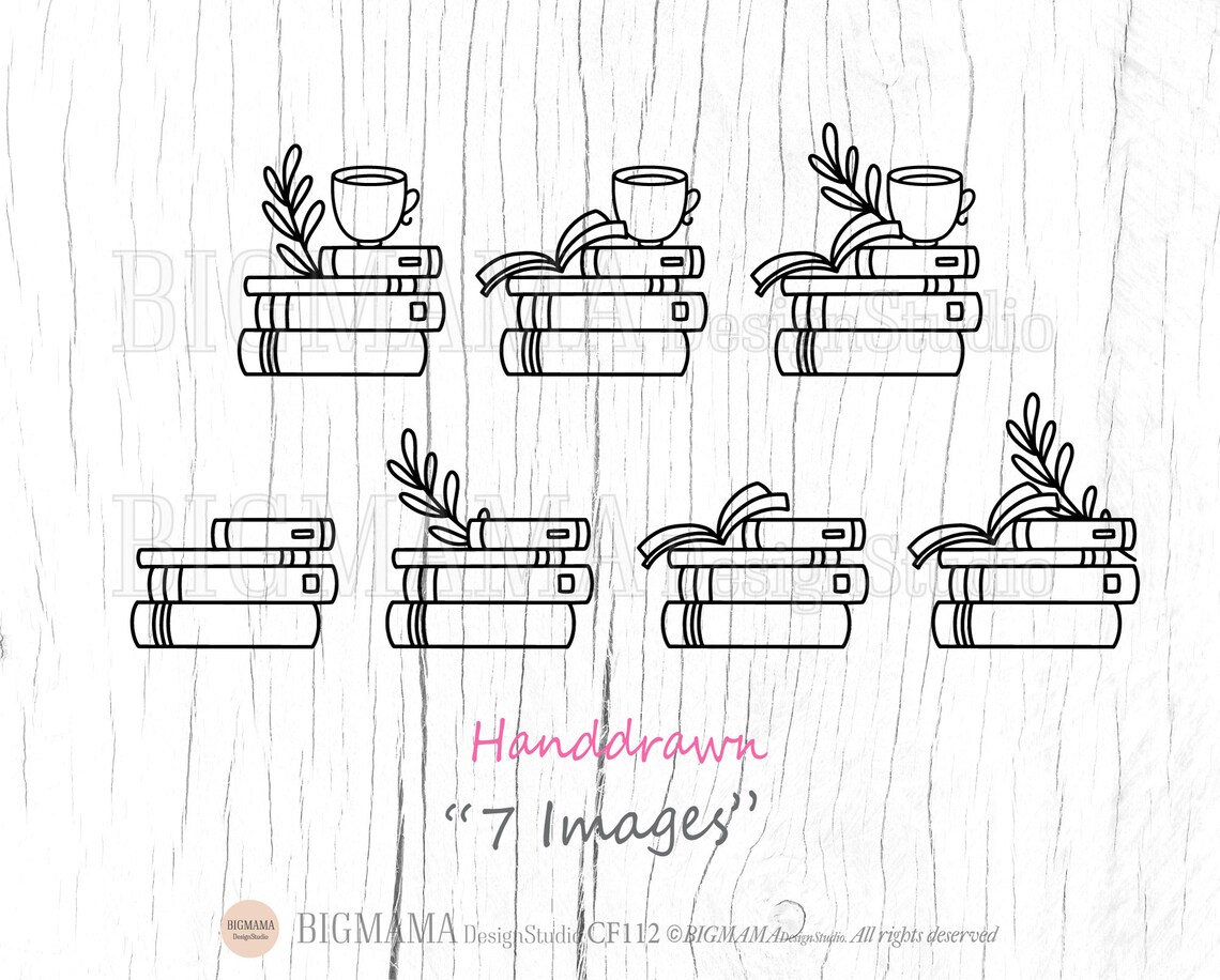 Books Svgbooks Svg Files for Cricutbooks Outlinesvg - Etsy