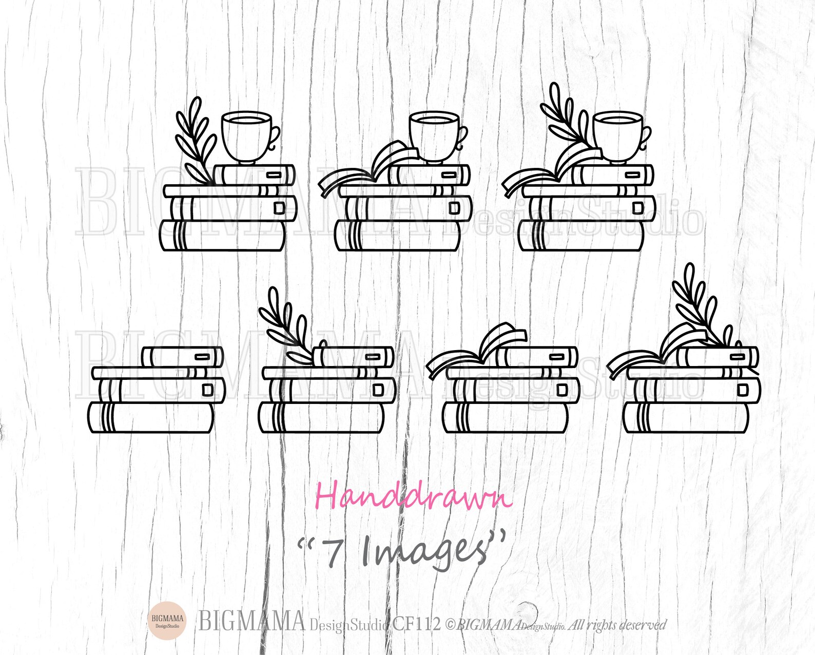 Books Svg,books Svg Files for Cricut,books Outline,svg Bundle,dxf ...