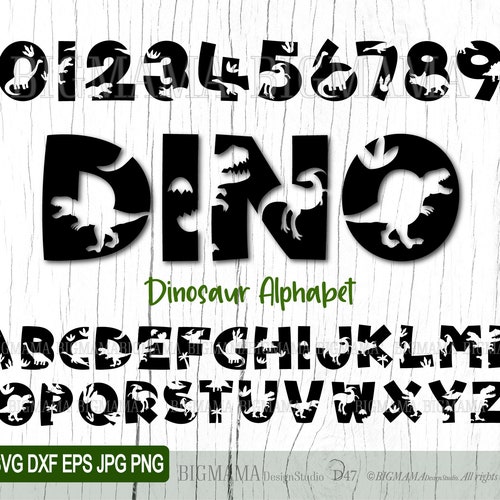 Dinosaur Doodle Alphabet Bundle Dinosaur PNG Letters Numbers - Etsy