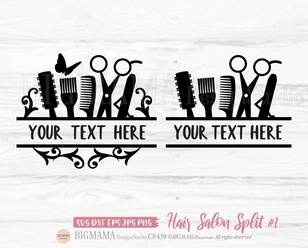 Hair Stylist Monogram Svg,hair Stylist Split,hairdresser,frame,beauty ...