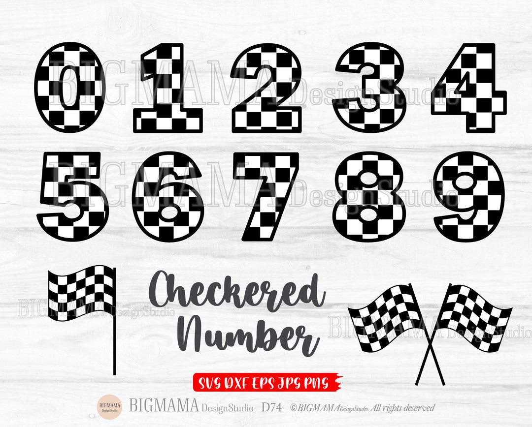 Checkered Number Svg,racing Flag Svg,start Flags,font,flag,finish Flags ...