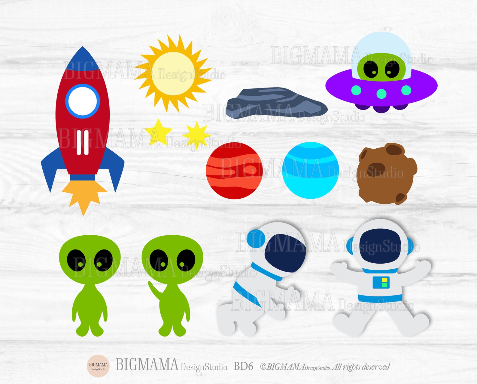 Space Svgouter Space Roketspaceshipastronautsolar | Etsy