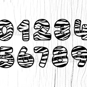 Zebra Alphabet Svg,safari,numbers,letters,bundle,animal Print,pattern ...