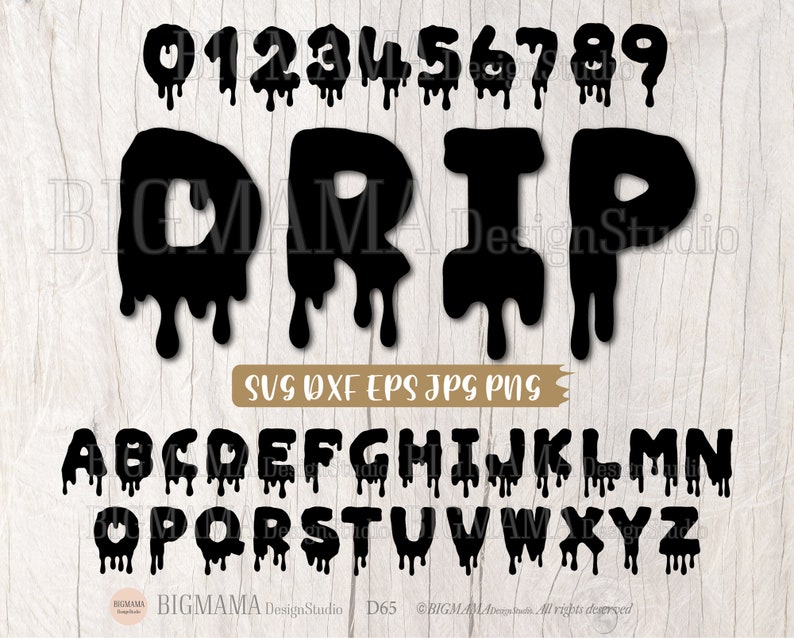 Dripping Alphabet Svg,numbers,letters,drip,bundle,birthday,spooky,png ...