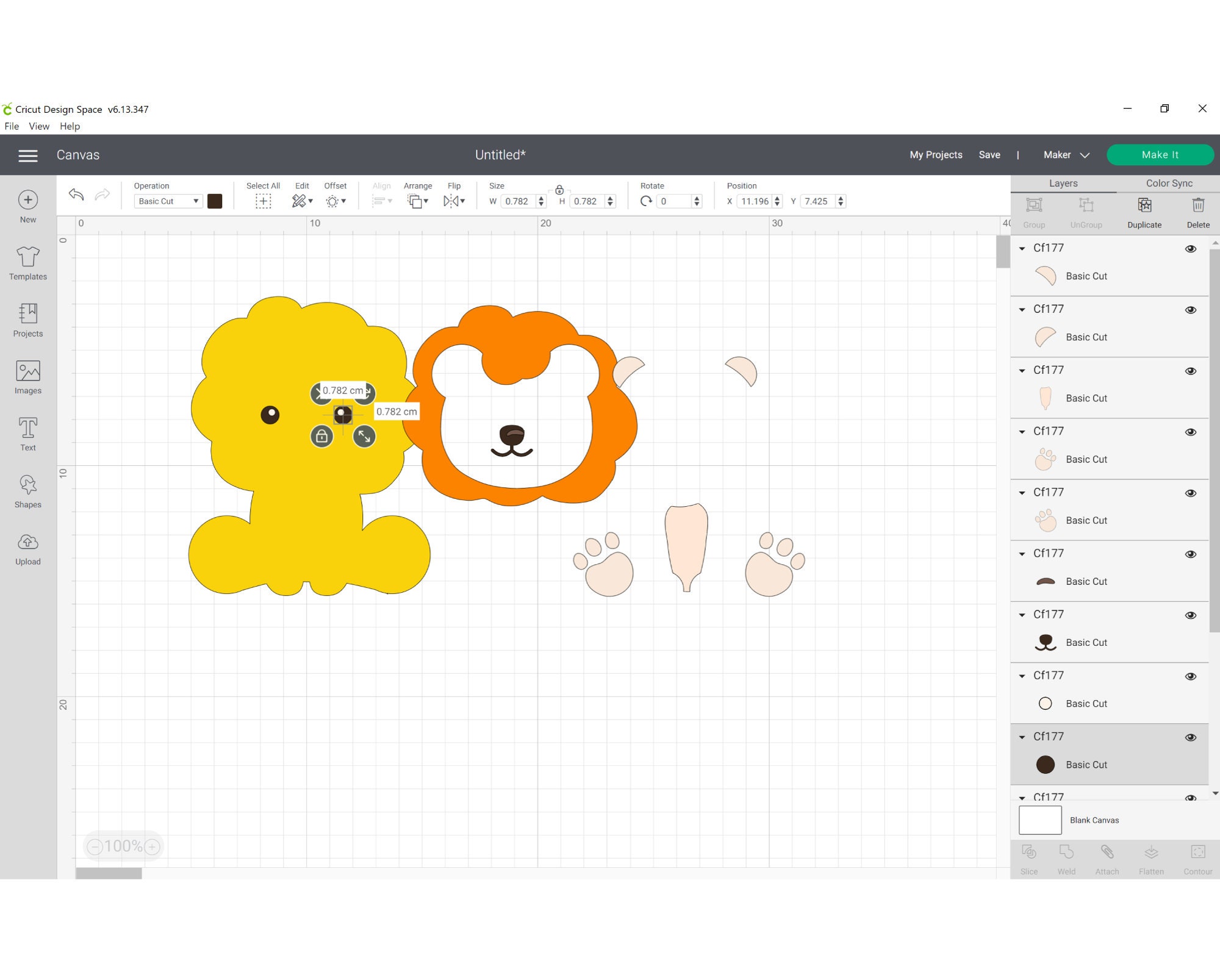 Baby Lion Svg,paper,vinyl,cricut,cut File,layered,dxf,lion Svg File ...