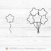Star Balloon Svg,stars,cut File,line Art,party,birthday,outline,balloon ...