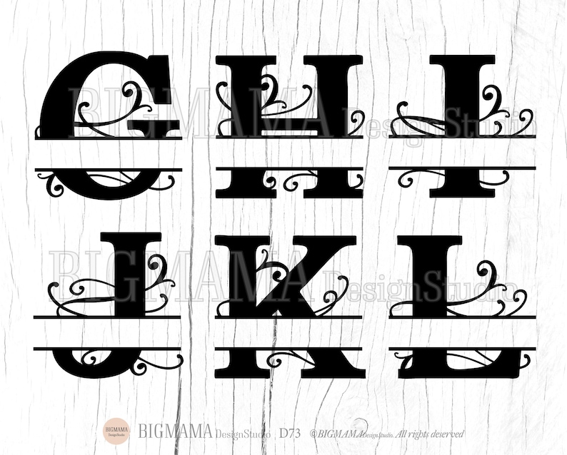 Split Letters A-Z - Etsy