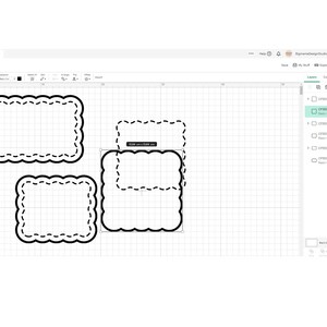 Wavy Frame Svg,wavy Border,wavy Banner,dotted Line,scalloped,outline ...