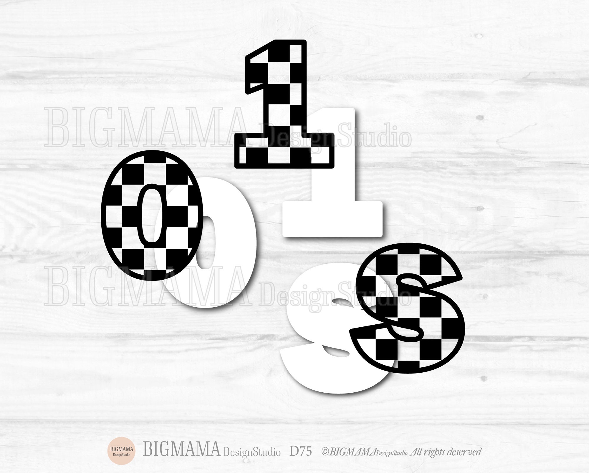 Checkered Alphabet - Etsy