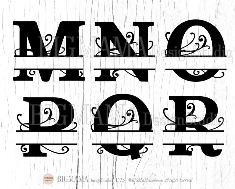 Split Letters A-Z - Etsy