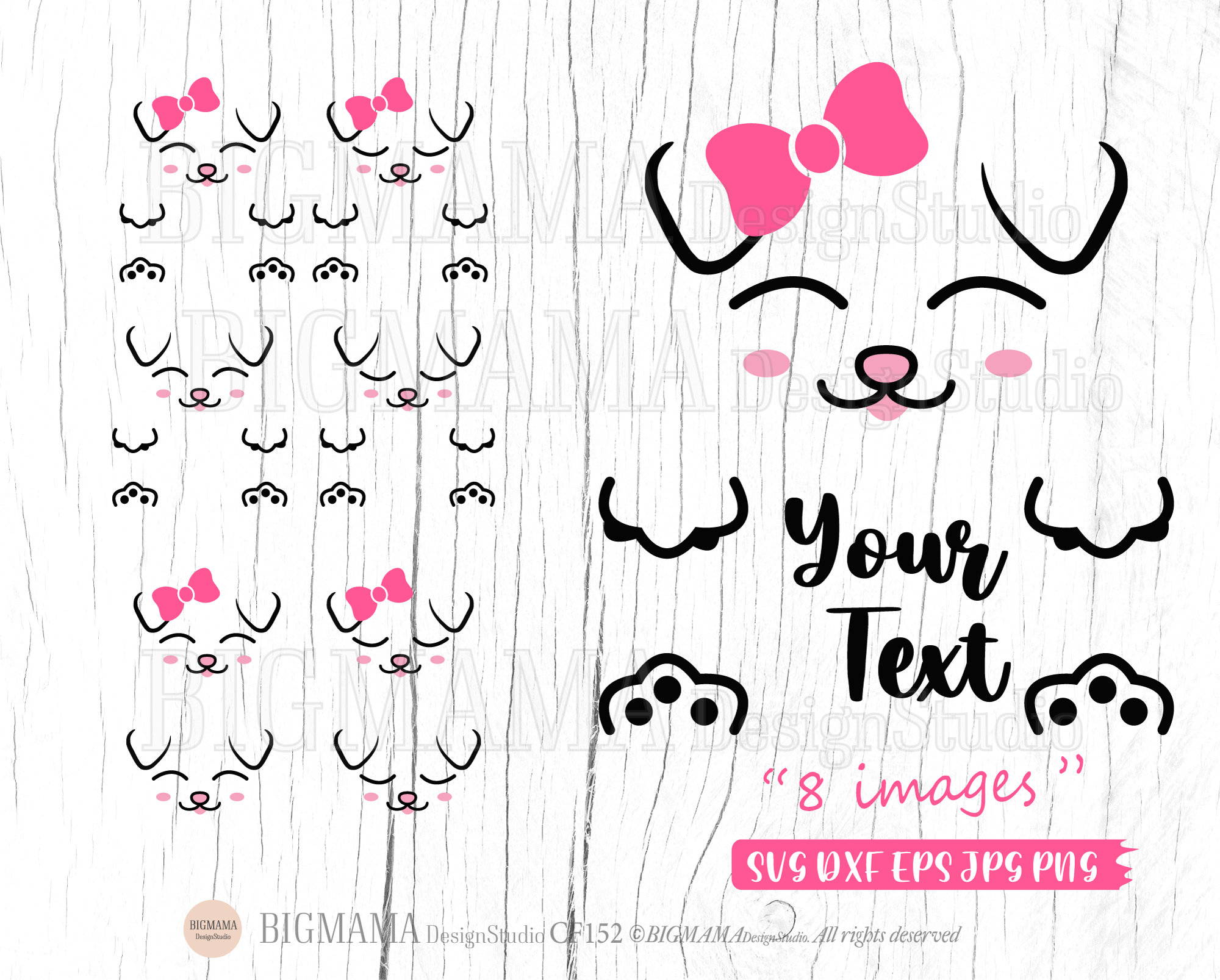 Puppy Face SVG,Dog Split Monogram Frame,Pet,Name,Baby Shower,Puppy Svg ...