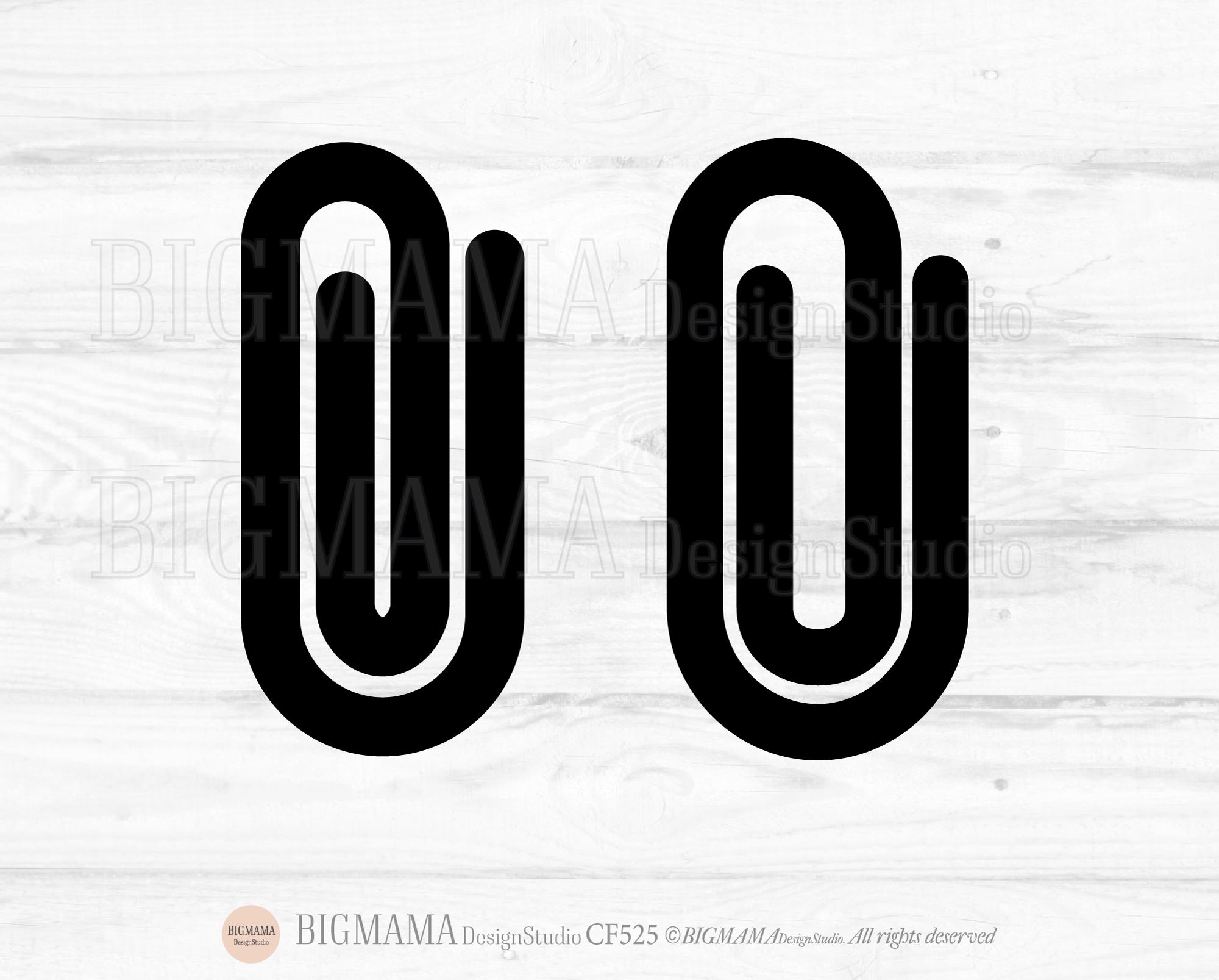 Jumbo Paper Clip Svg,template,bookmark Template,png,dxf,cricut ...
