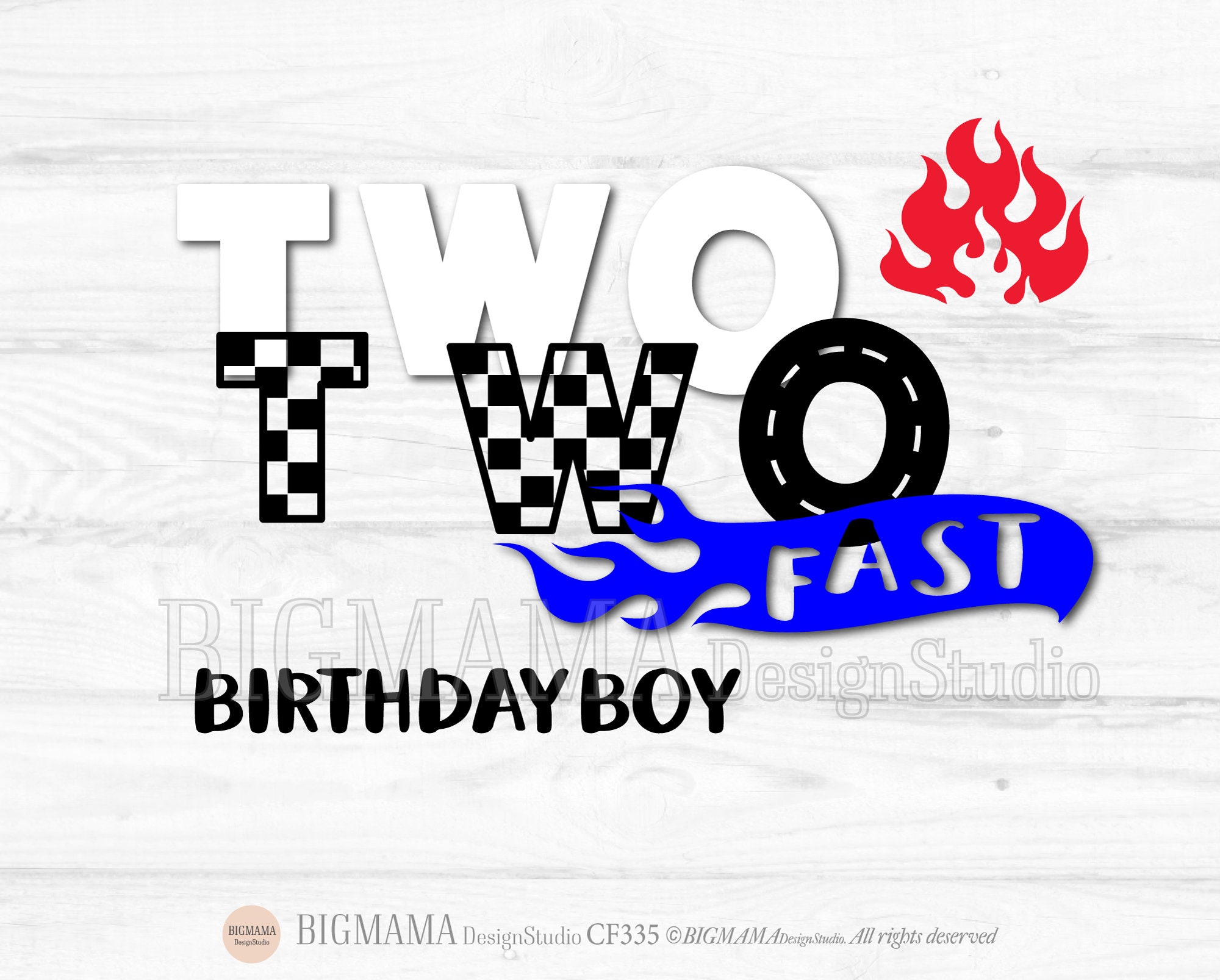 Two Fast Birthday Boy Svgracing Car - Etsy