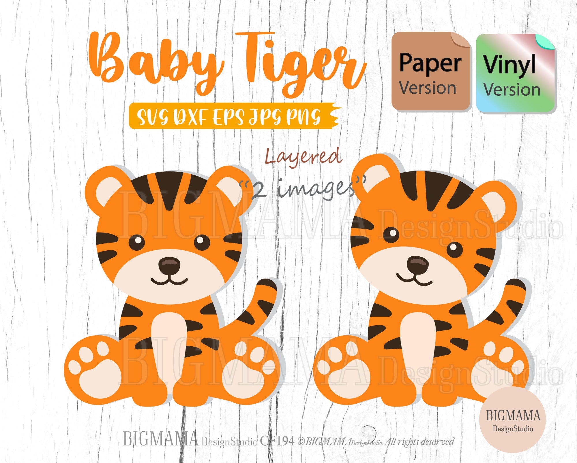Baby Tiger Svg,cricut,cut File,layered,dxf,tiger Svg File,safari,jungle ...