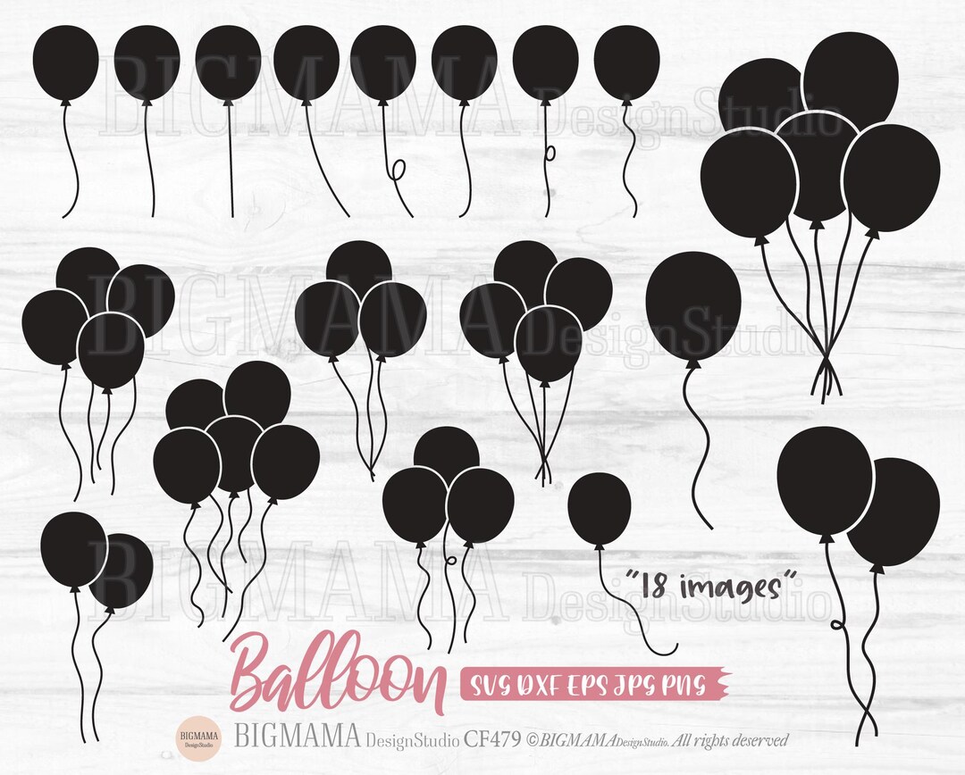 Balloon Svg,balloon Cut File,party,birthday,event,balloon Clipart ...