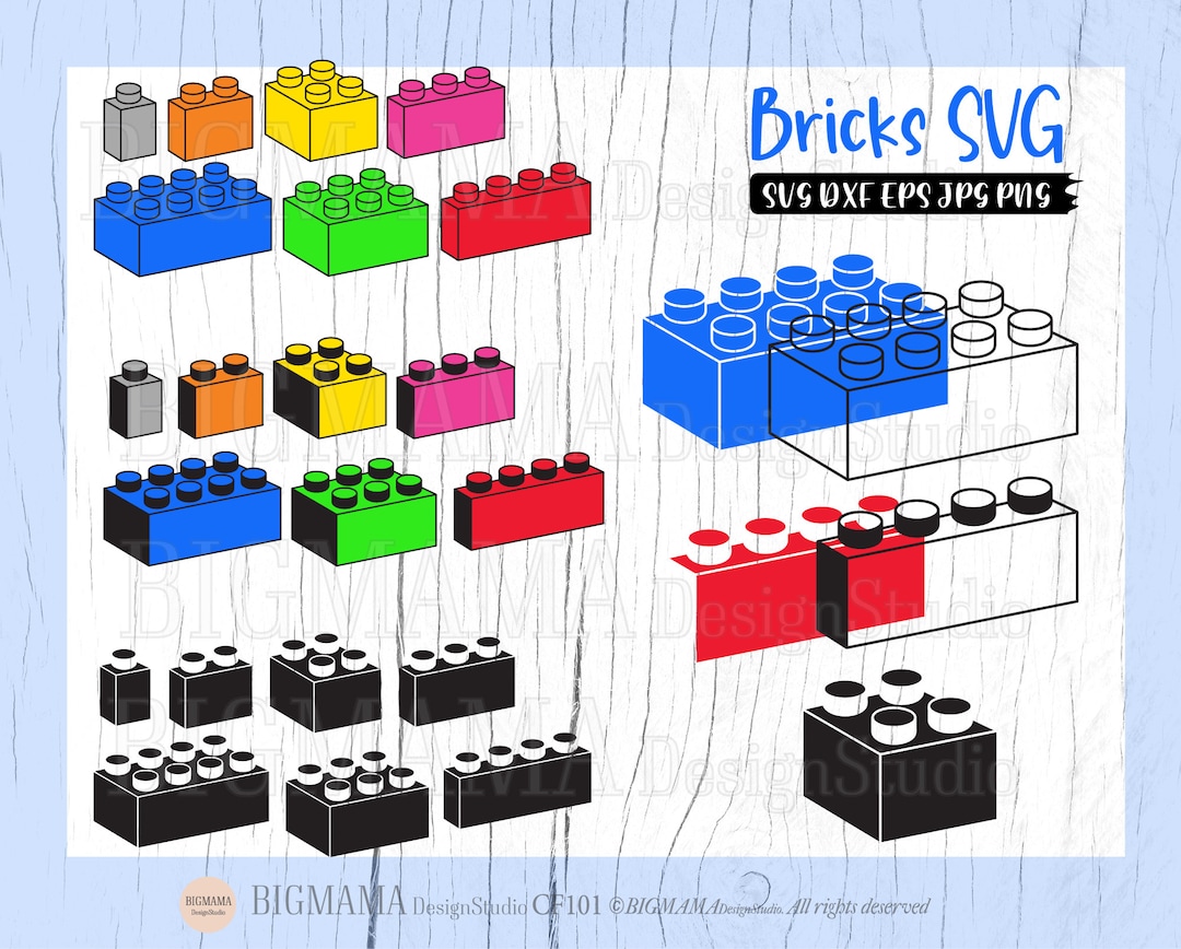 Brick Svg,bricks Svg,png,dxf,construction Brick,toy,boy,building Blocks ...
