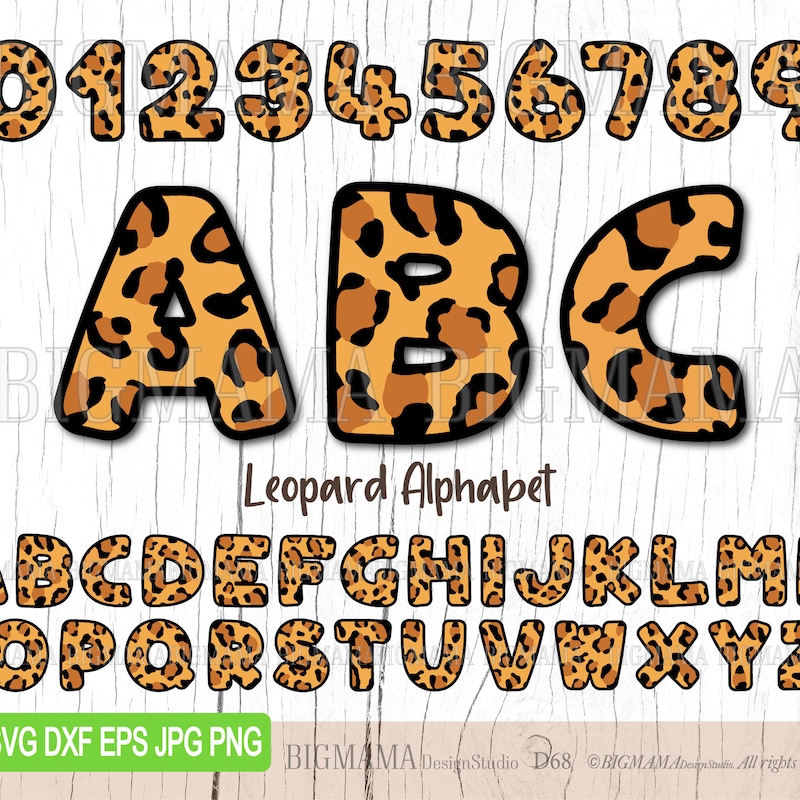 Leopard Svg - Etsy
