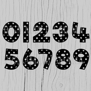 Polka Dot Alphabet Svg,numbers,letters,bundle,birthday,girls,kids ...