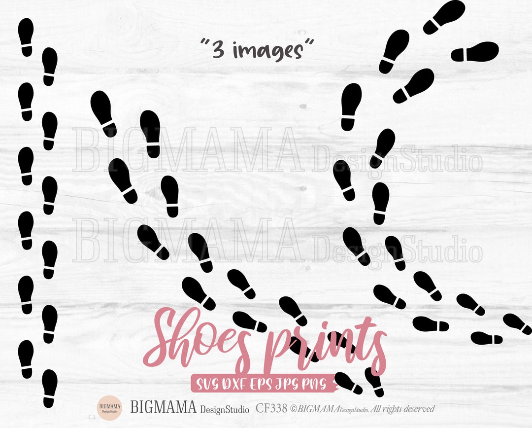 Shoes Footprints Svg,foot,dxf,feetprints,footsteps,png,footstep,bundle ...