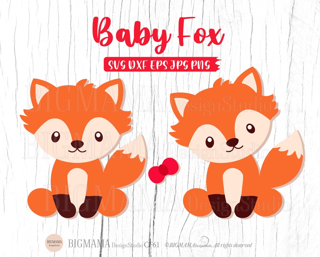 Baby Fox Svg,cute Fox Svg,fox Svg for Cricut,fox Svg Layered,dxf ...